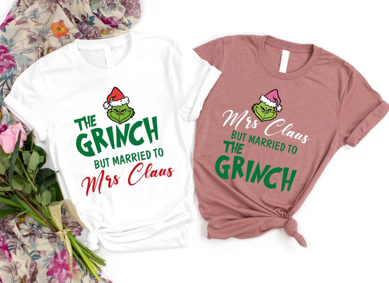 Matching Grinch Christmas Couple Shirt, Funny Xmas Shirt - Etsy