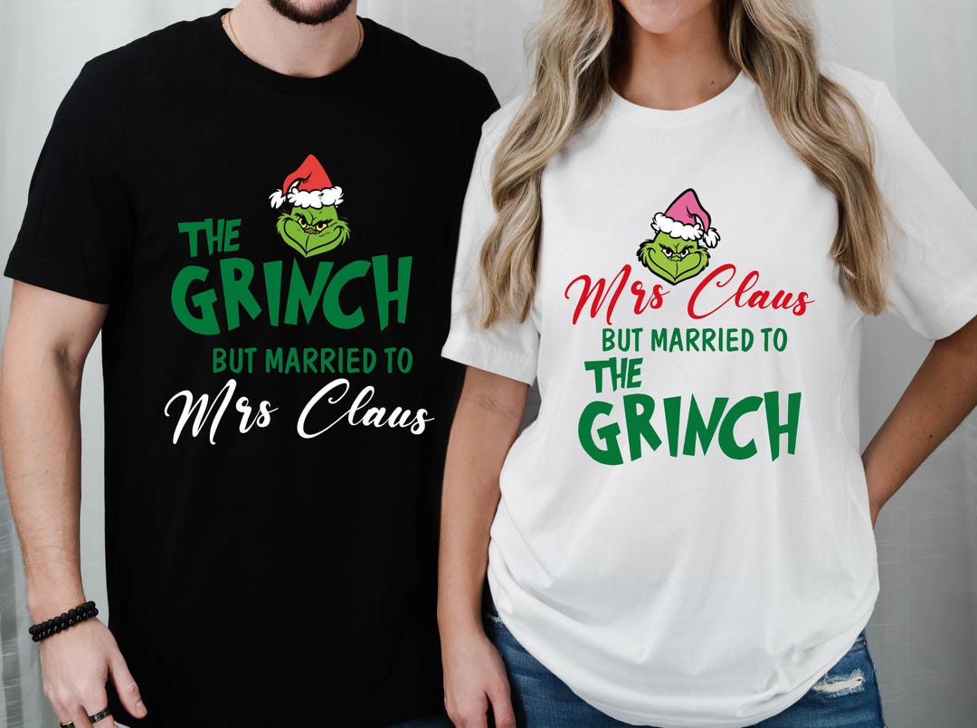 Matching Grinch Christmas Couple Shirt, Funny Xmas Shirt - Etsy