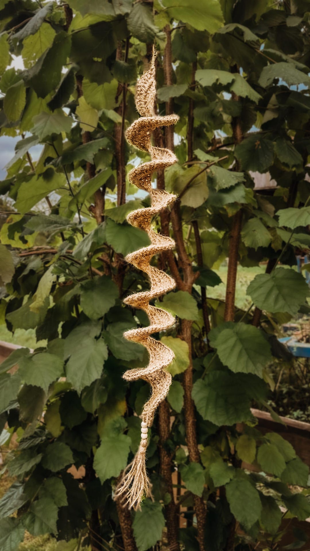 Crocheted Wind Chime Made of Sisal / Wind Spinner - Etsy