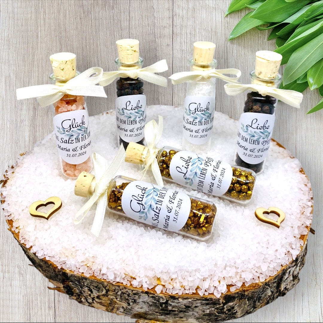 Wedding Gifts for Wedding Guests, Wedding Favors, Spice, Salt and ...