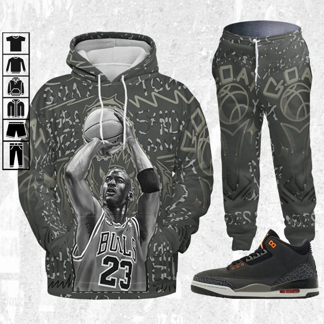 MJ the Goat 3D Doodles MJ Unisex 3D Sweatshirt Hoodie - Etsy