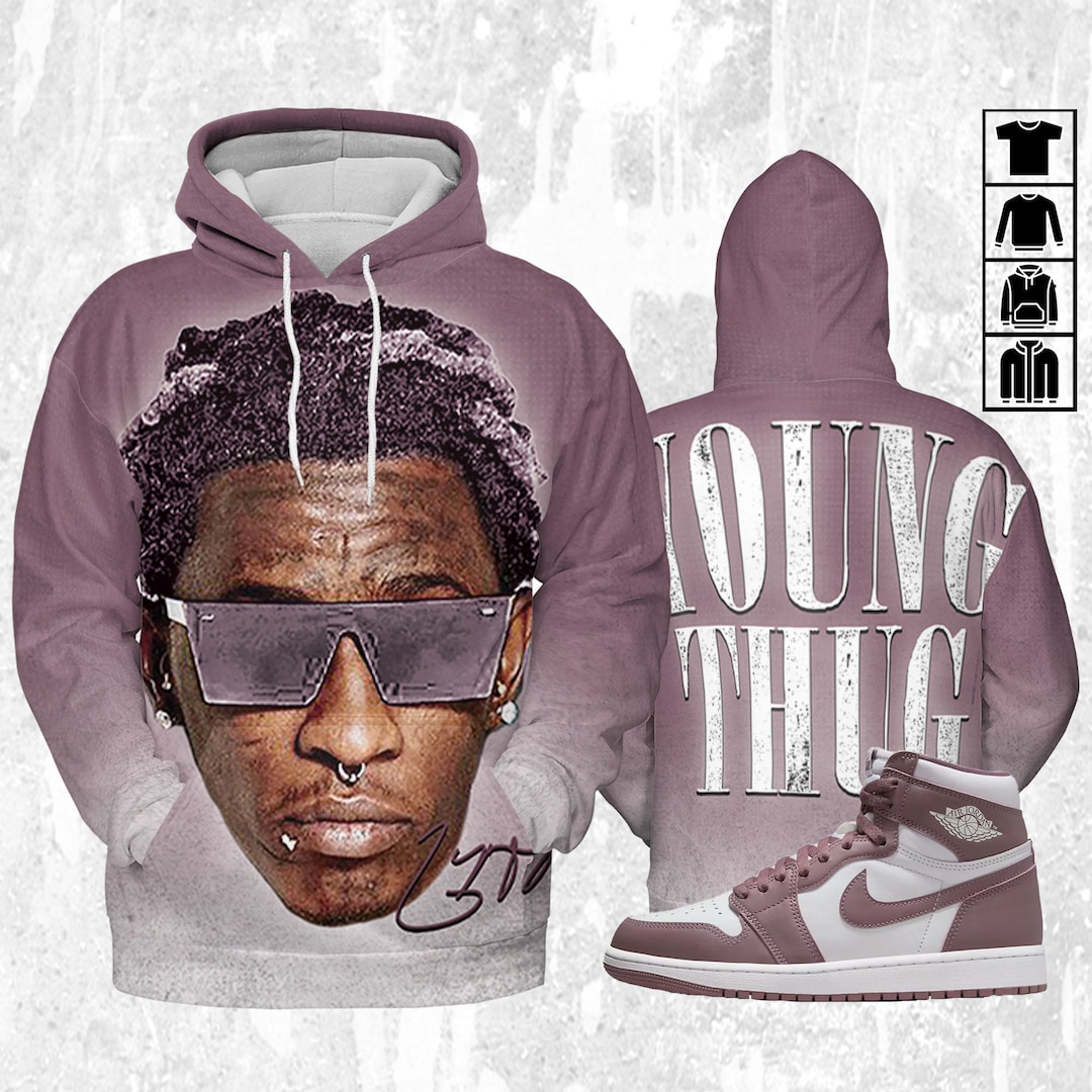 Young Thug Head Vintage Unisex 3D Sweatshirt Hoodie T-shirt - Etsy