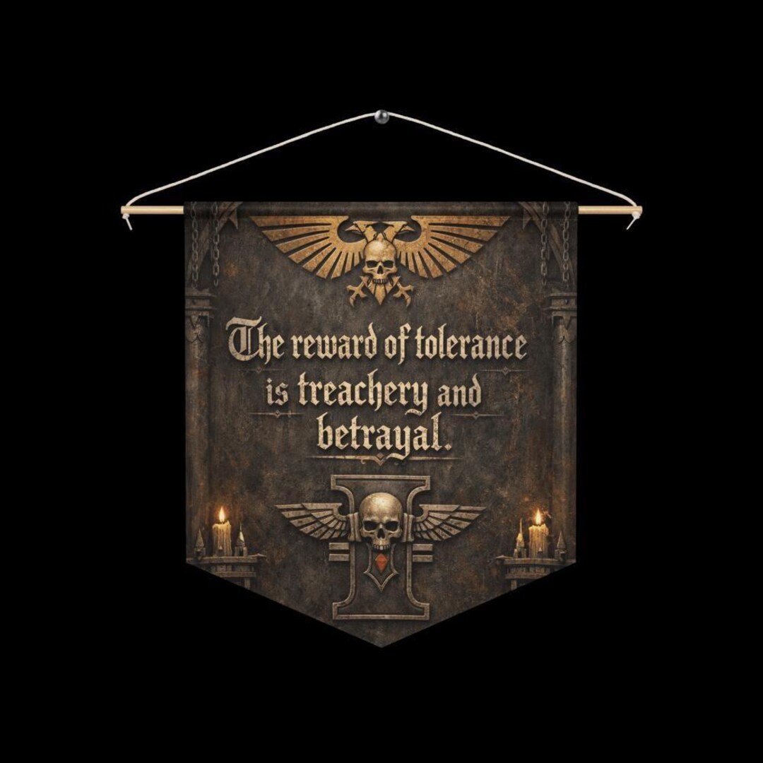 Imperium of Man Tapestry - Gothic Style - Display Wall Art Decor - 18 ...