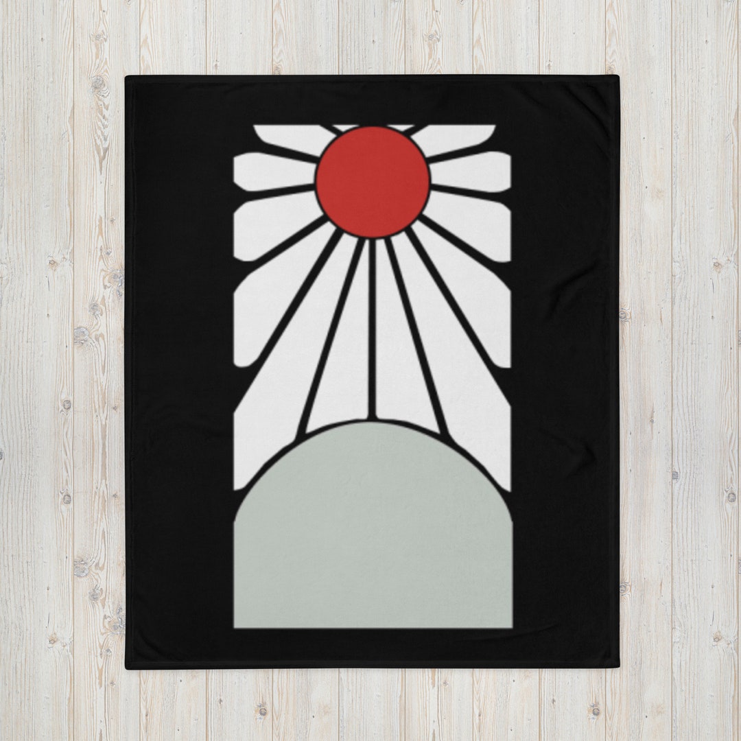 Hanafuda Sun Soft Throw Blanket - Etsy