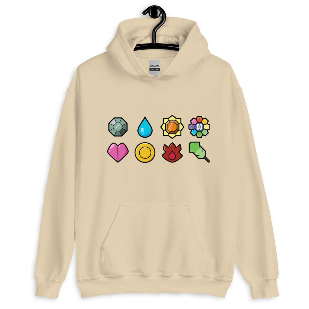 Pokemon Gym Trainer Badge Hoodie - Etsy