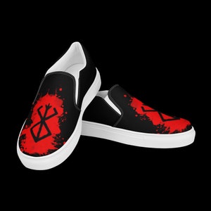 Brand of Sacrifice Blood Splatter Mens Slip-on Canvas Shoes - Etsy