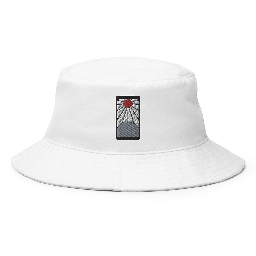 Hanafuda Sun Embroidered Bucket Hat - Etsy