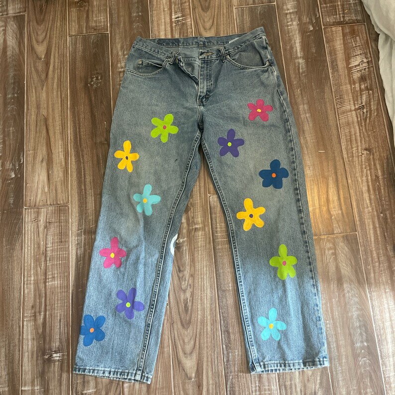 Flower Power Jeans - Etsy
