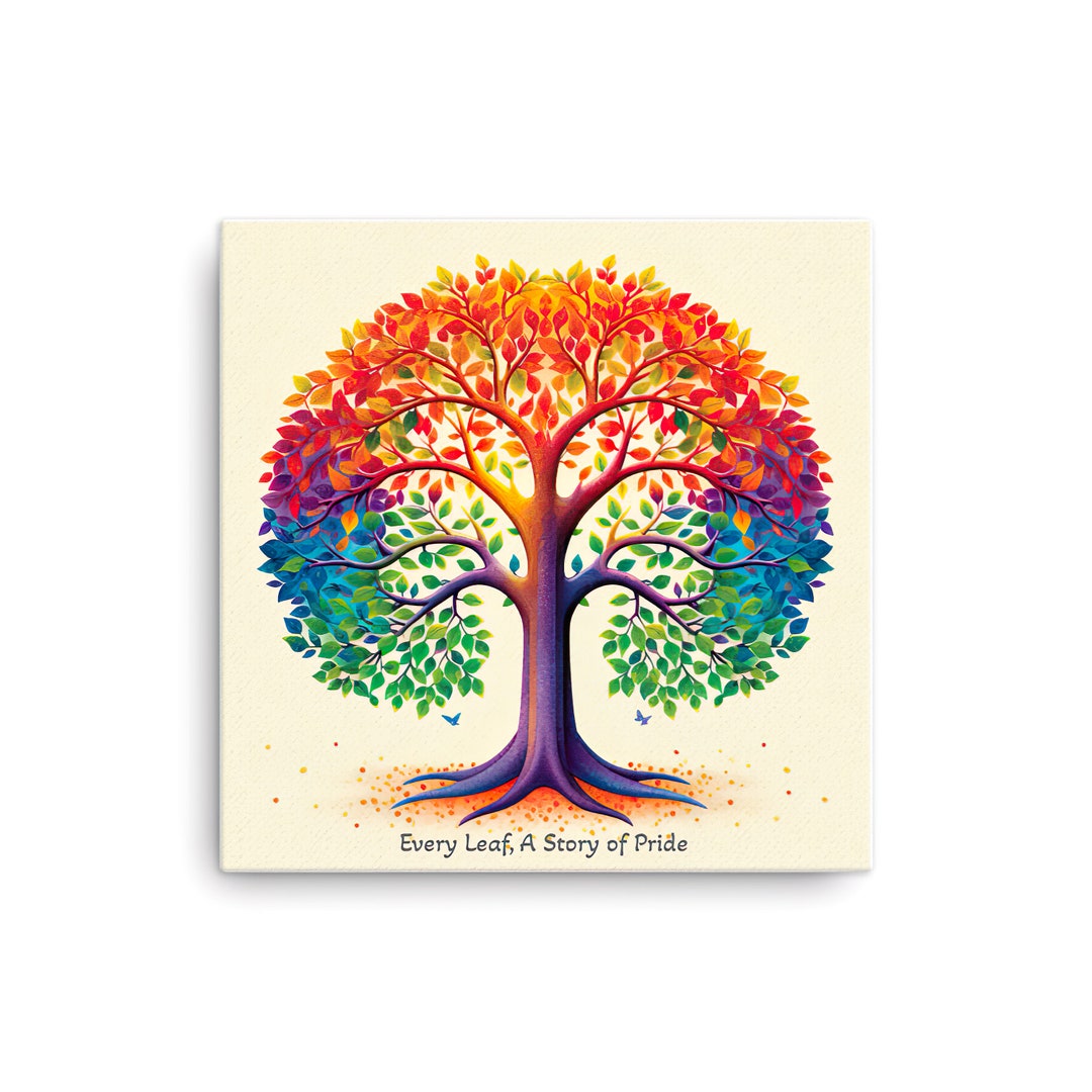 Pride Tree Canvas Wall Art Pride Tree Pride Home Decor - Etsy