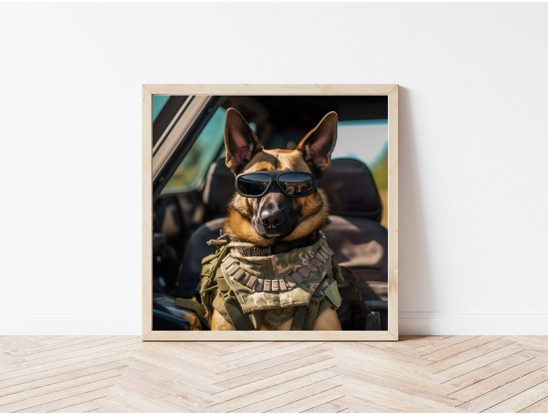 Tactical German Shepherd Digital Image | Printable Digital Downloadable | GSD - Etsy