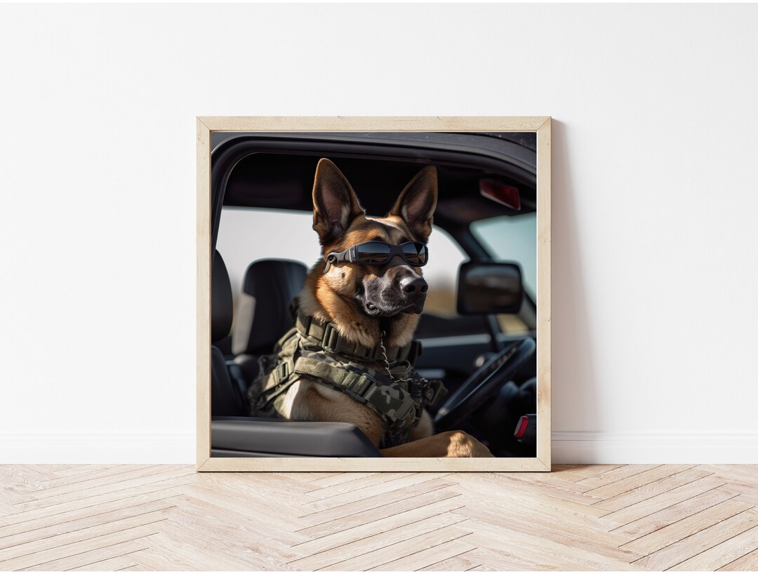 Tactical German Shepherd Digital Image | Printable Digital Downloadable | GSD - Etsy