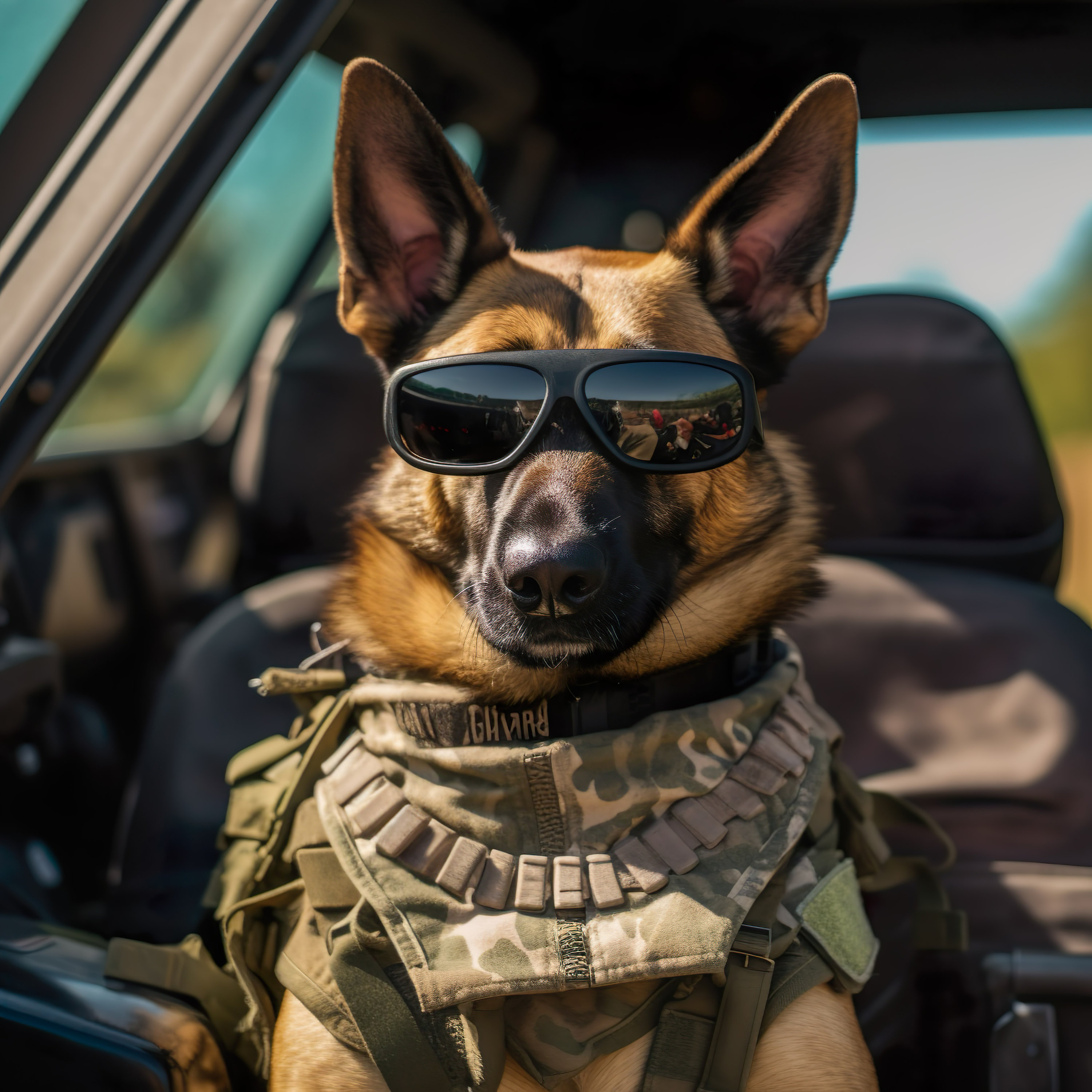 Tactical German Shepherd Poster - Etsy