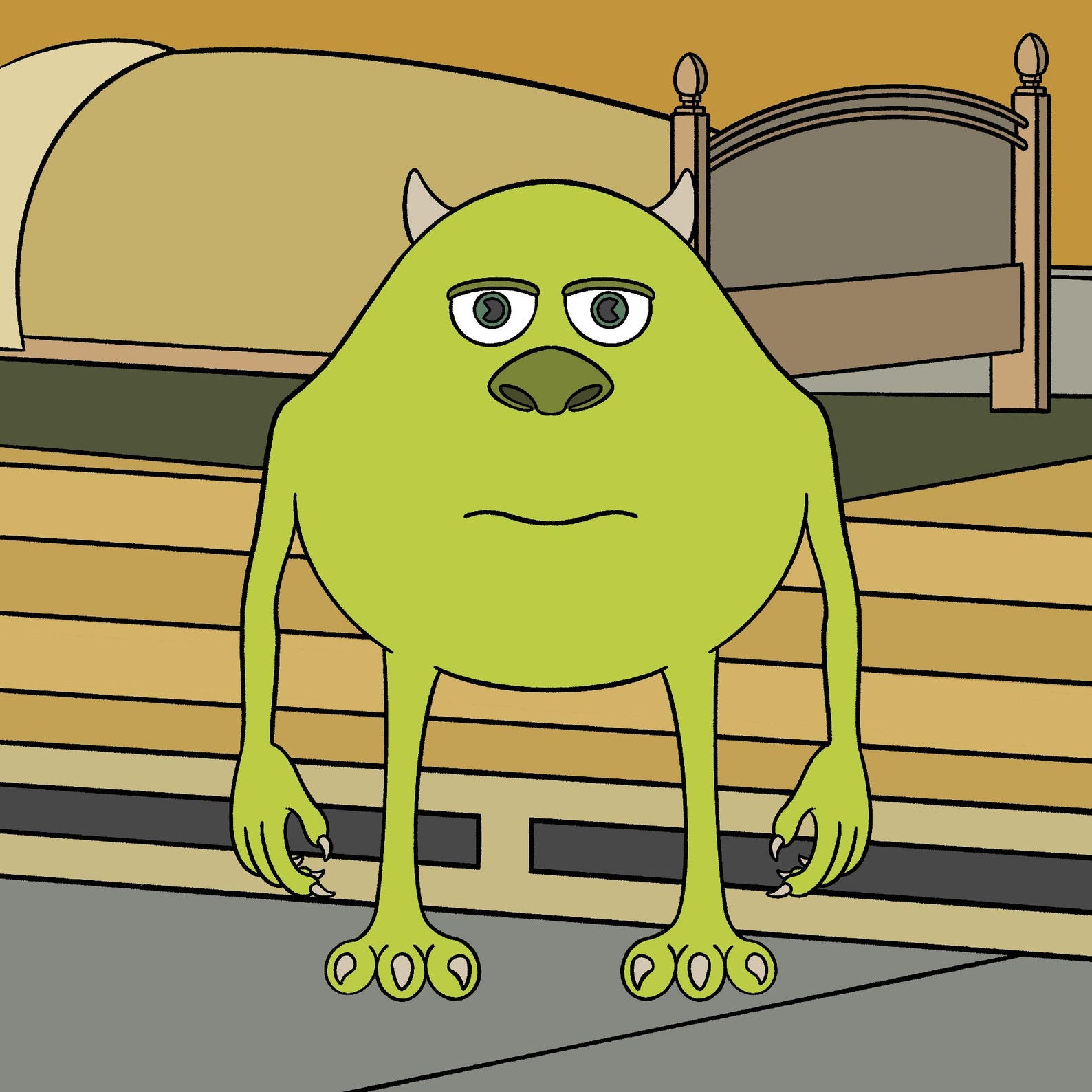 Mike Wazowski–sully Face Swap Meme Digital Art Print - Etsy