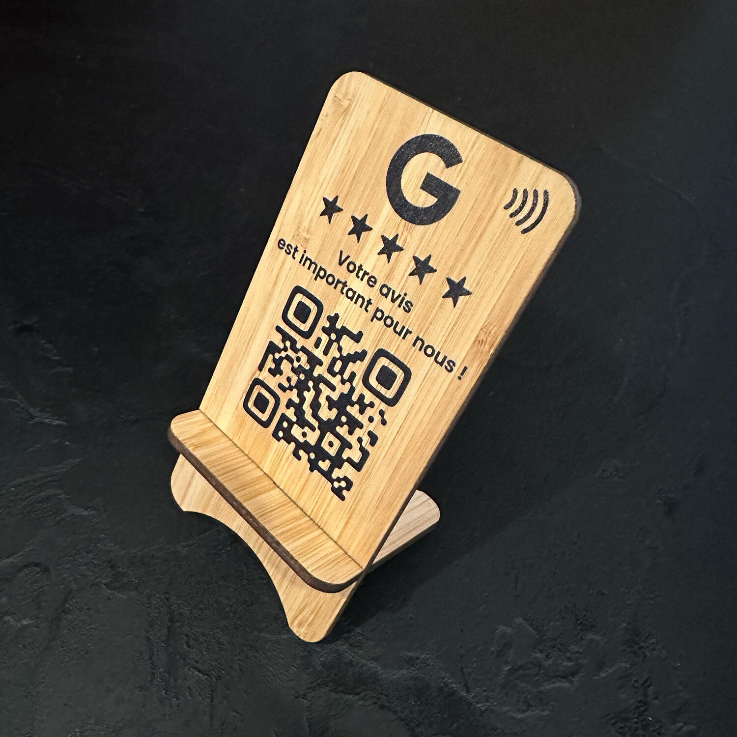 Wooden Easel Google Reviews | Premium Quality | UV Printing | Nfc Chip ...