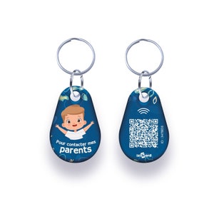NFC and QR Code Pendant for Children | Protect Your Child | Safety and ...