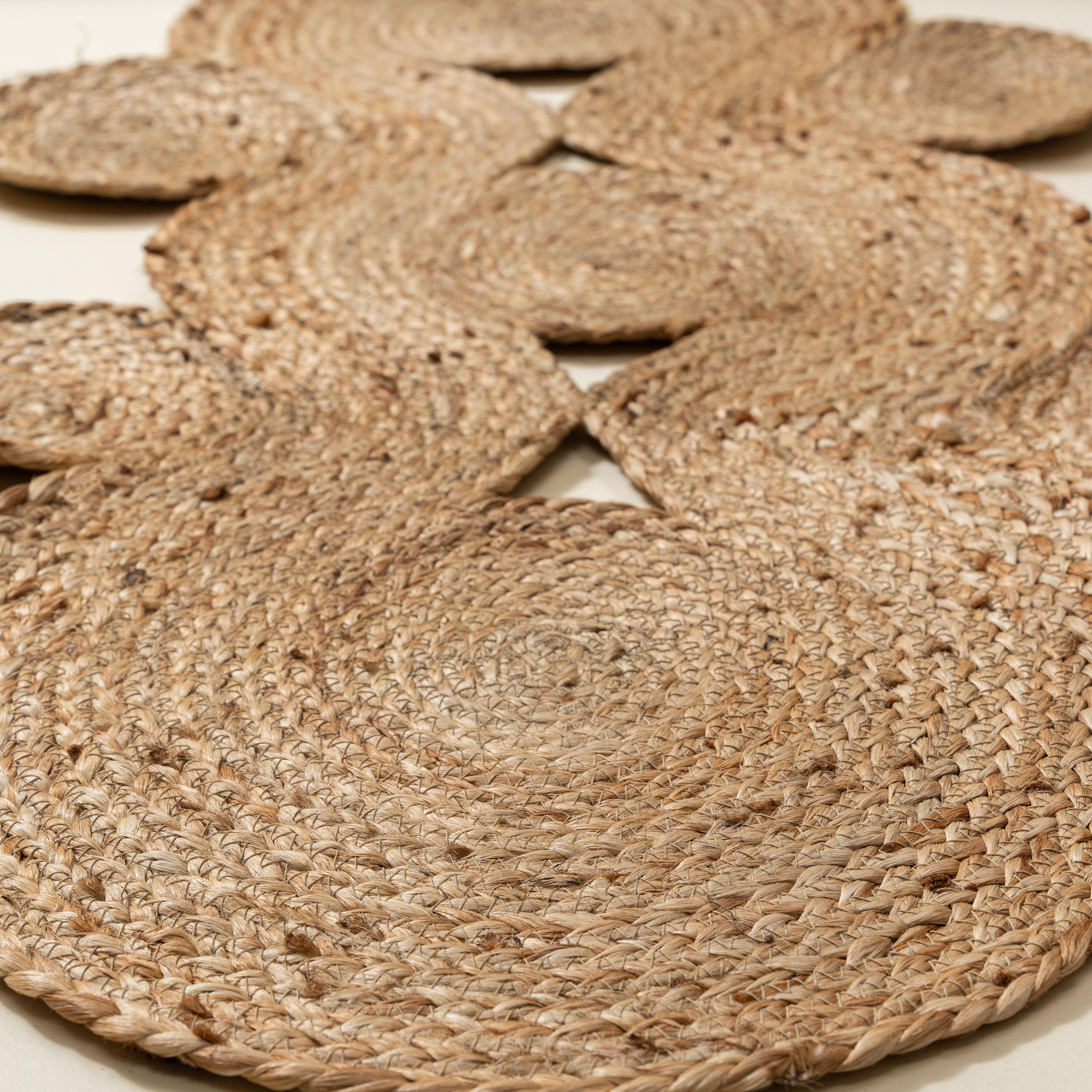 Reversible Jute Braided Table Runner: Farmhouse Rustic Dining Decor - Etsy