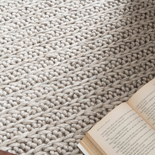 Knitted Rug - Etsy