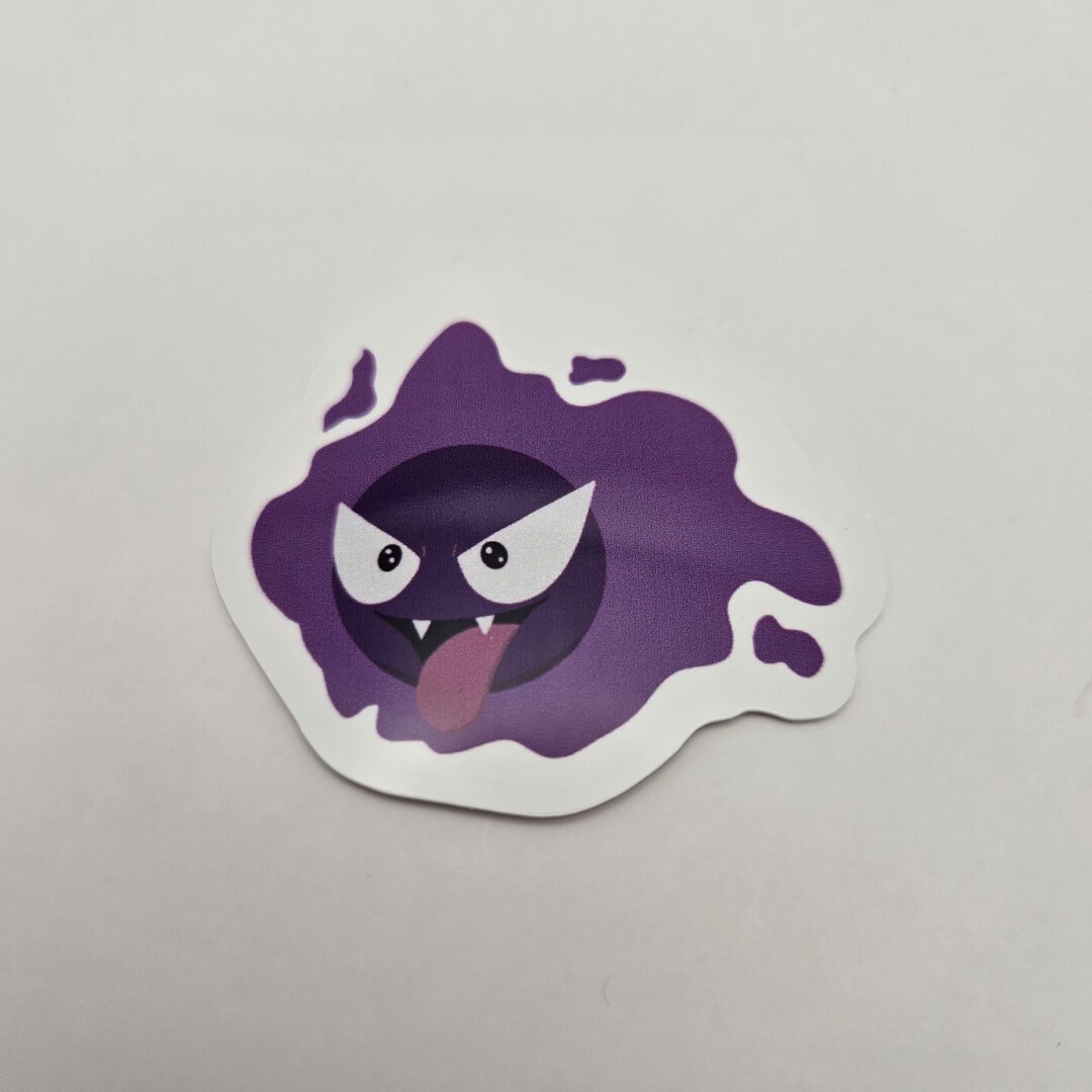 Gastly Poke Sticker - Etsy