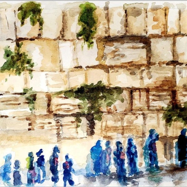 Western Wall Kotel Paintings - Etsy