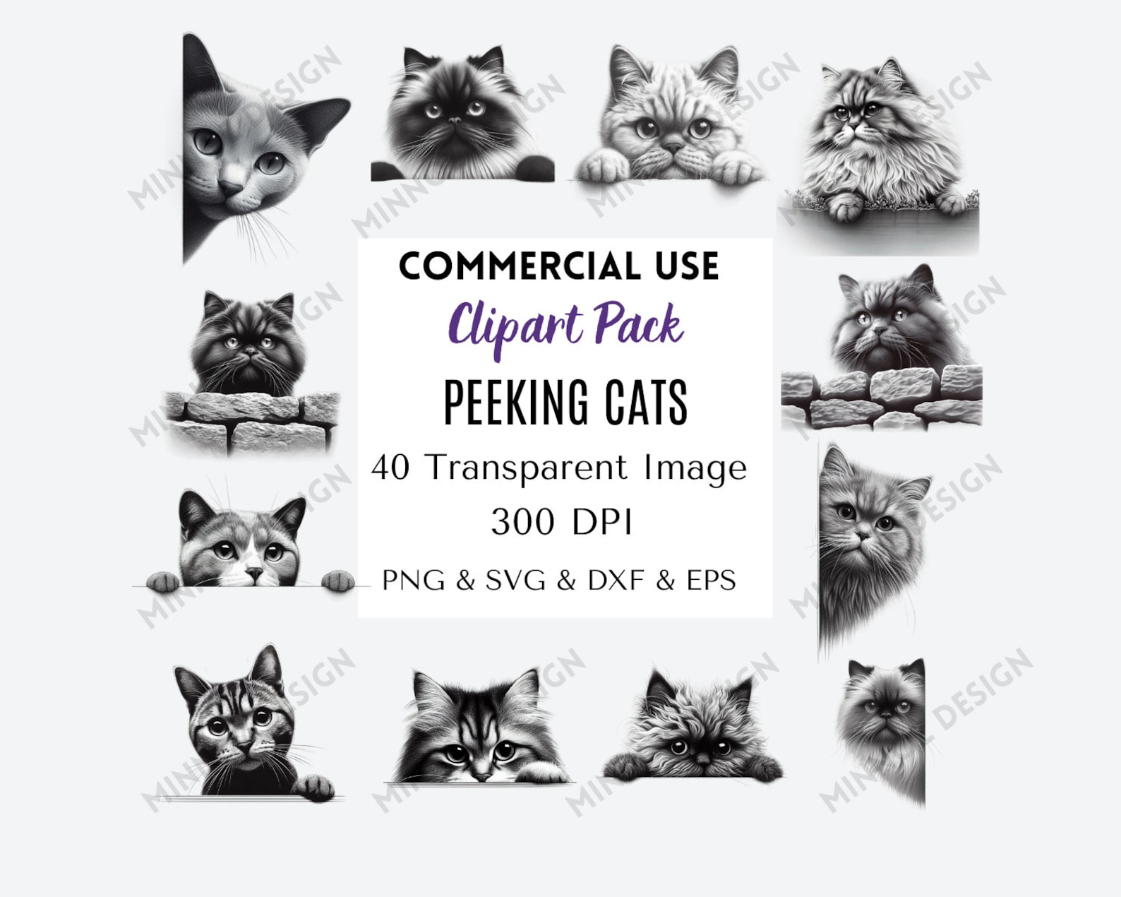 40 Peeking Cats SVG, Peeking Cats Clipart, Transparent PNG SVG, Peeking ...