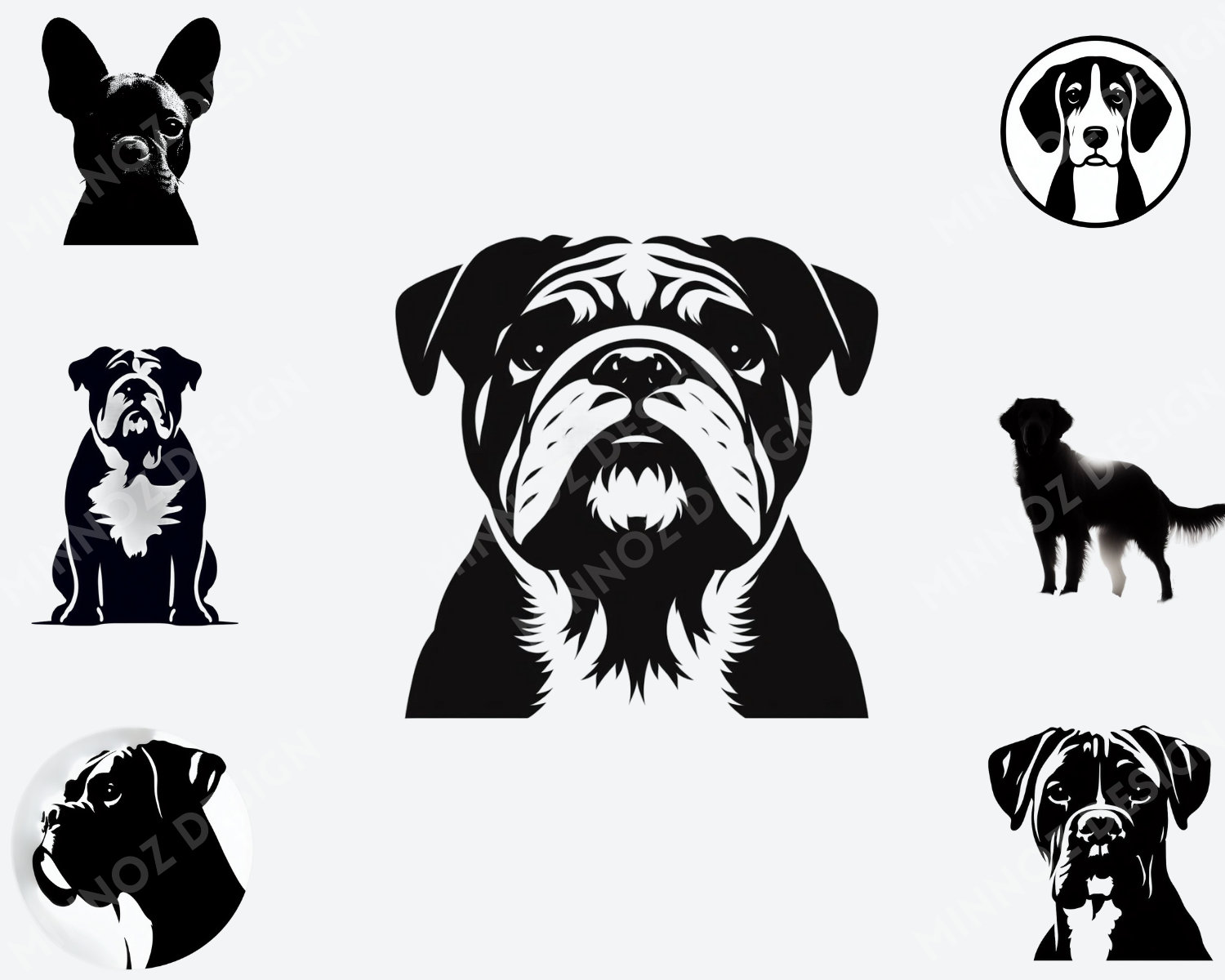 Dogs Silhouette, Animals SVG, Dogs SVG, Dogs Cut File, Dogs Design SVG ...