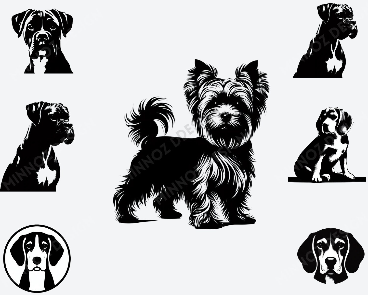 Dogs Silhouette, Animals SVG, Dogs SVG, Dogs Cut File, Dogs Design SVG ...
