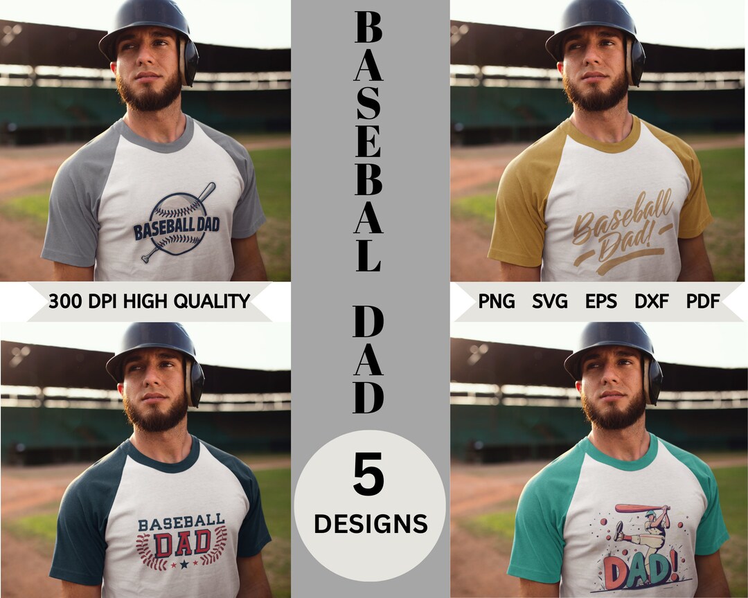 Pacote de design SVG Baseball Dad: camiseta, copo, copo (download ...