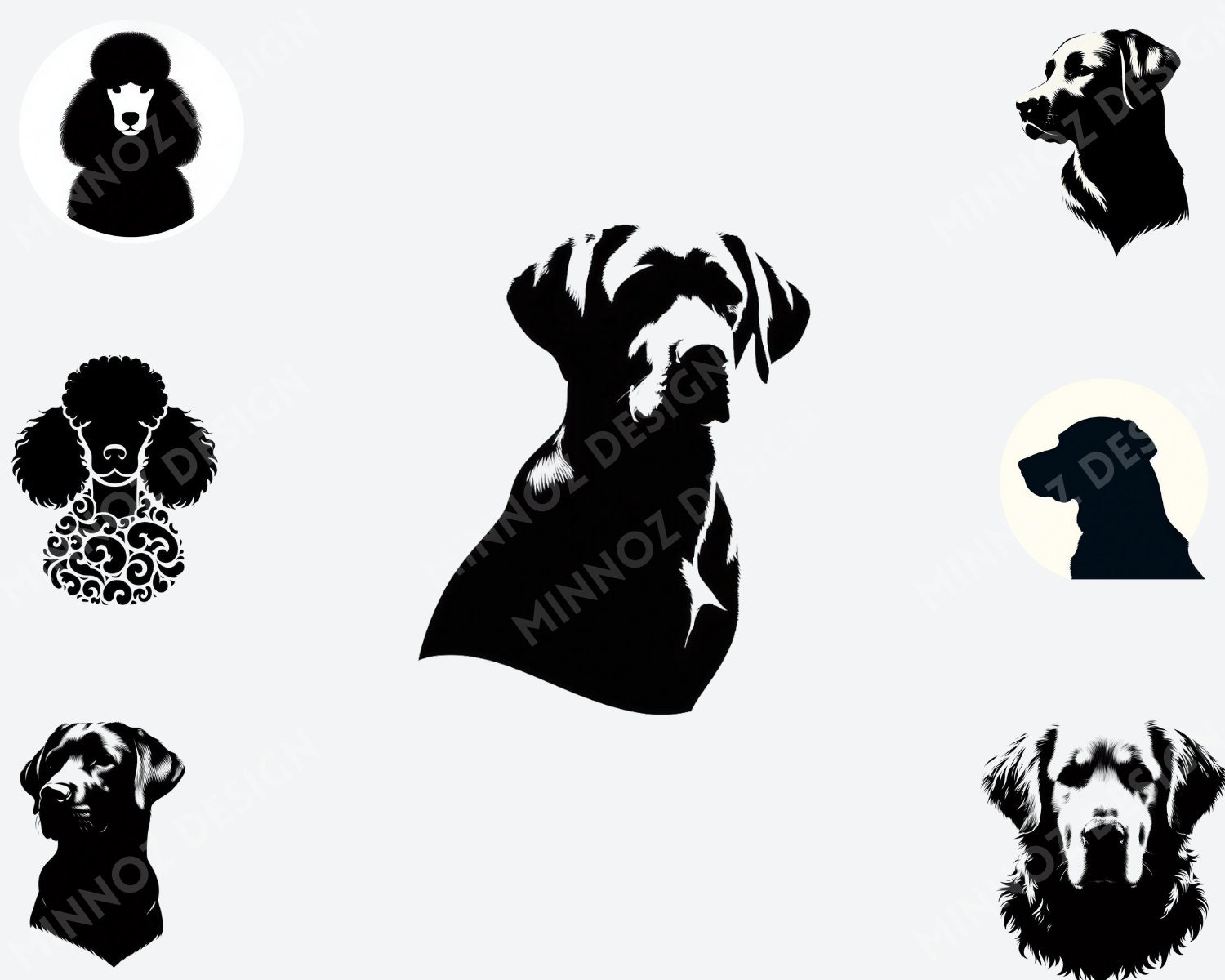 Dogs Silhouette, Animals SVG, Dogs SVG, Dogs Cut File, Dogs Design SVG ...