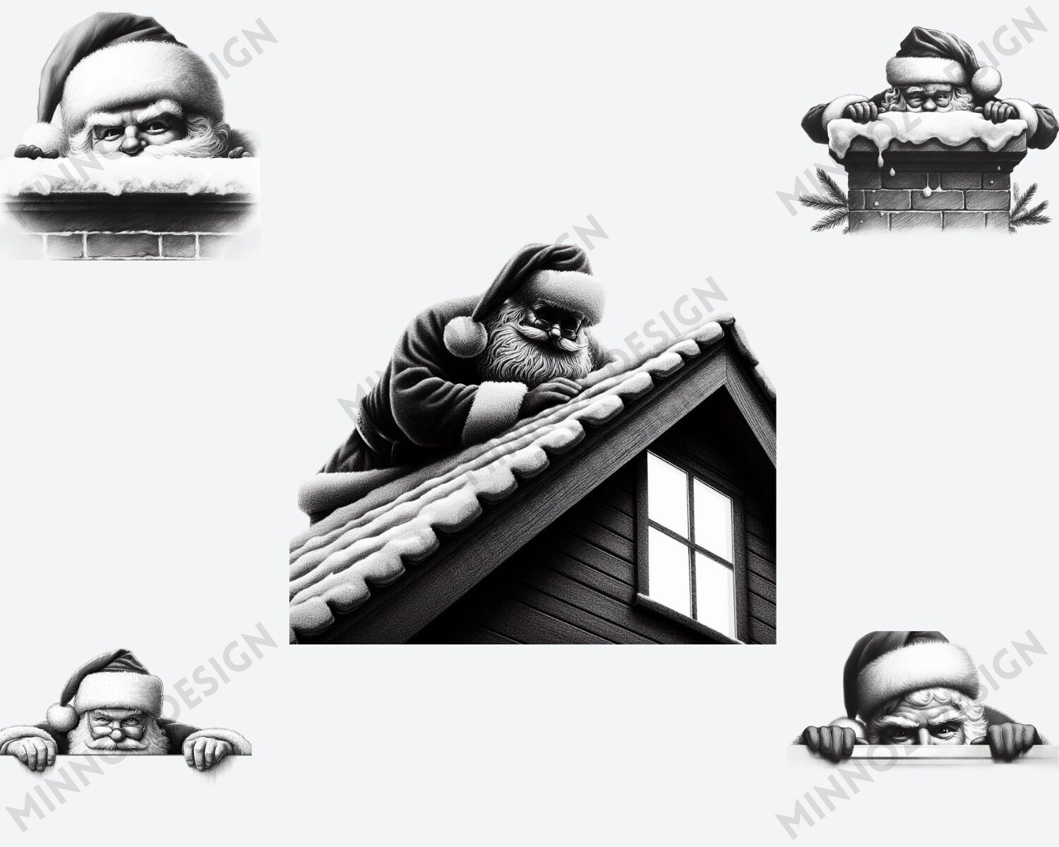 Peeking Santa SVG, Santa Face SVG, Christmas SVG, Santa Cut File, Santa ...