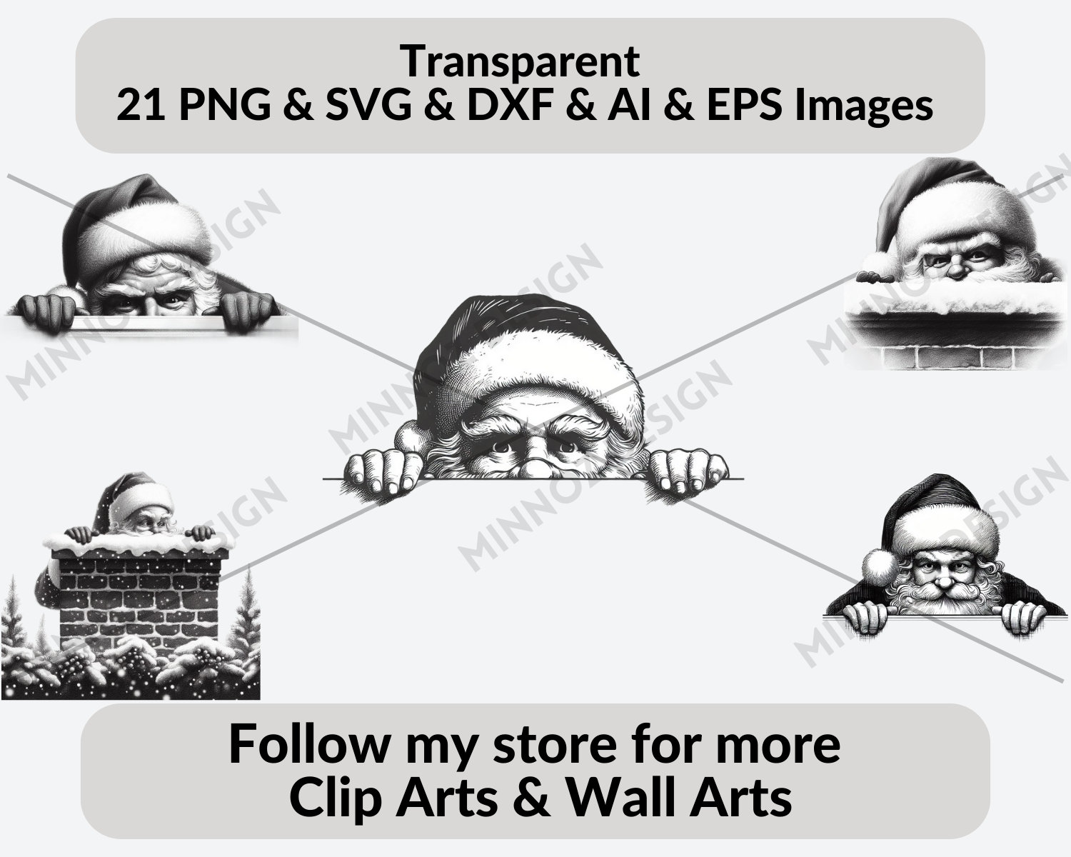 Peeking Santa SVG, Santa Face SVG, Christmas SVG, Santa Cut File, Santa ...