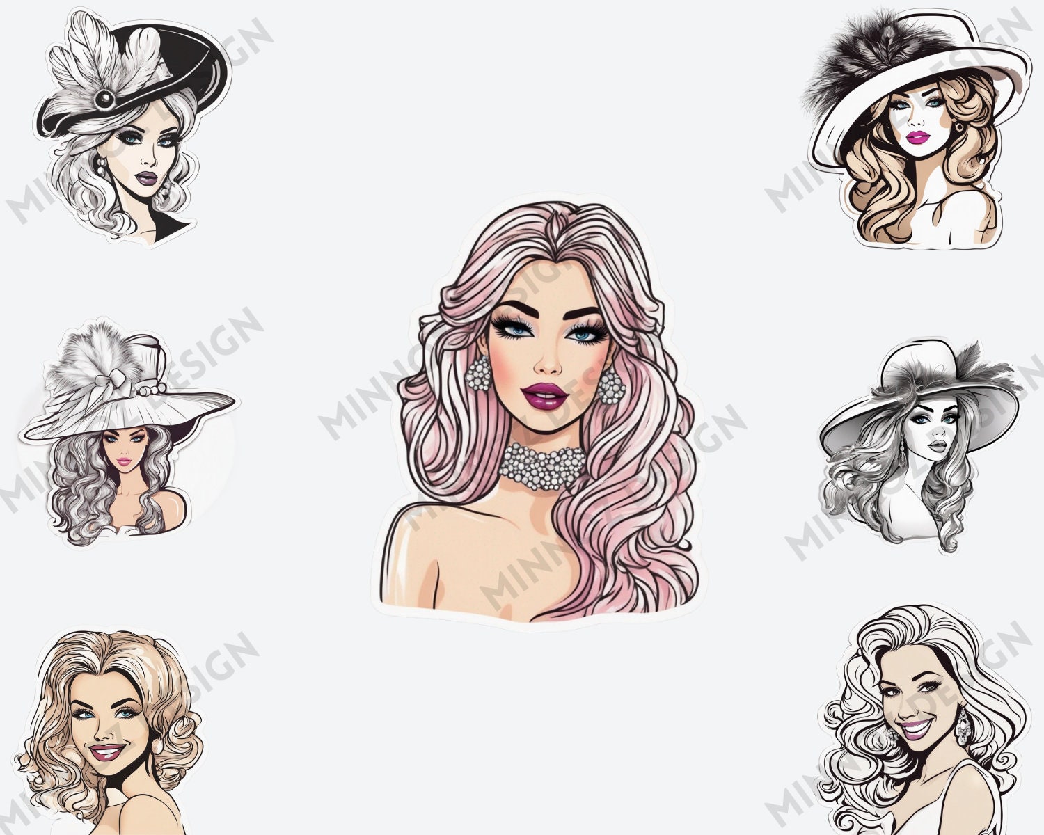 100 Princess Clip Art Bundle Beautiful Collection for - Etsy