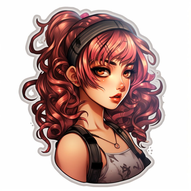 Stunning High Quality Vinyl Glossy Anime Girl Stickers Pack of 10 - Etsy