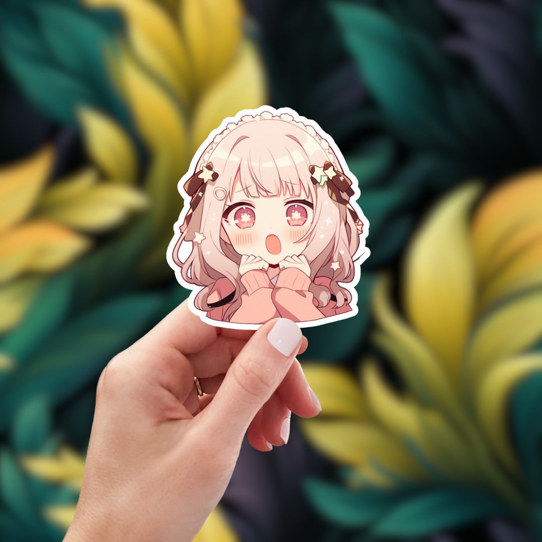 Premium Anime Waifu Vinyl Sticker for Cars, Laptops, Water Bottles ...