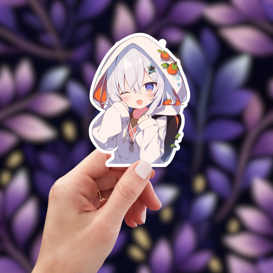Vinyl Anime Girl Sticker Ideal For Cars Laptops Water Bottles And Phone Cases Waterproof