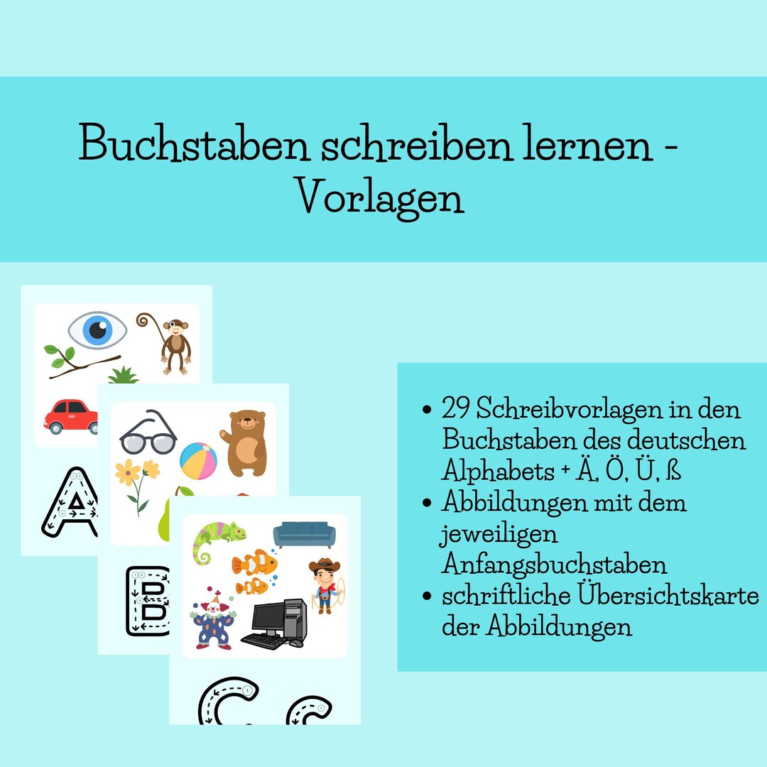 Learn to Write Letters German Alphabet Plus Umlauts and Sharp ß ...