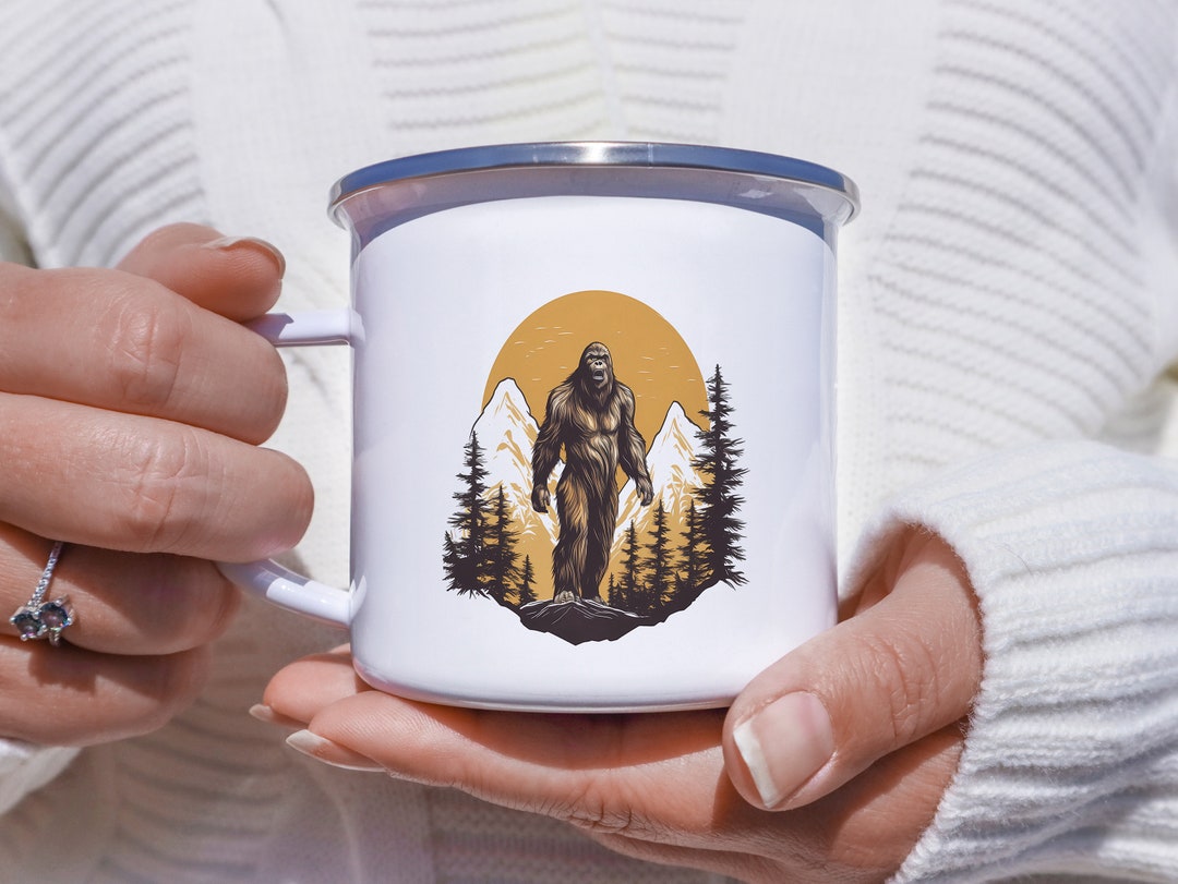 Sasquatch Mug, Bigfoot Mug, Campfire Mug, Camping Mug, Outdoor Mugs, Nature Mug, Camp Mug ...
