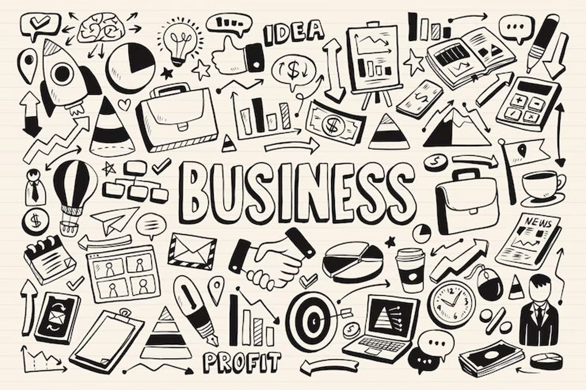 Hand Drawn Business Doodles, Amazing Quality, One Doodle for All Your ...