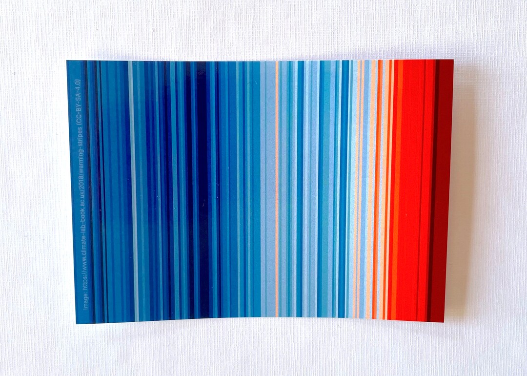 10 Climate Stripes Stickers DIN-A7 - Etsy UK