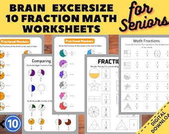 10 Cognitive Worksheets, Matching Puzzles ,activity Seniors, Easy ...