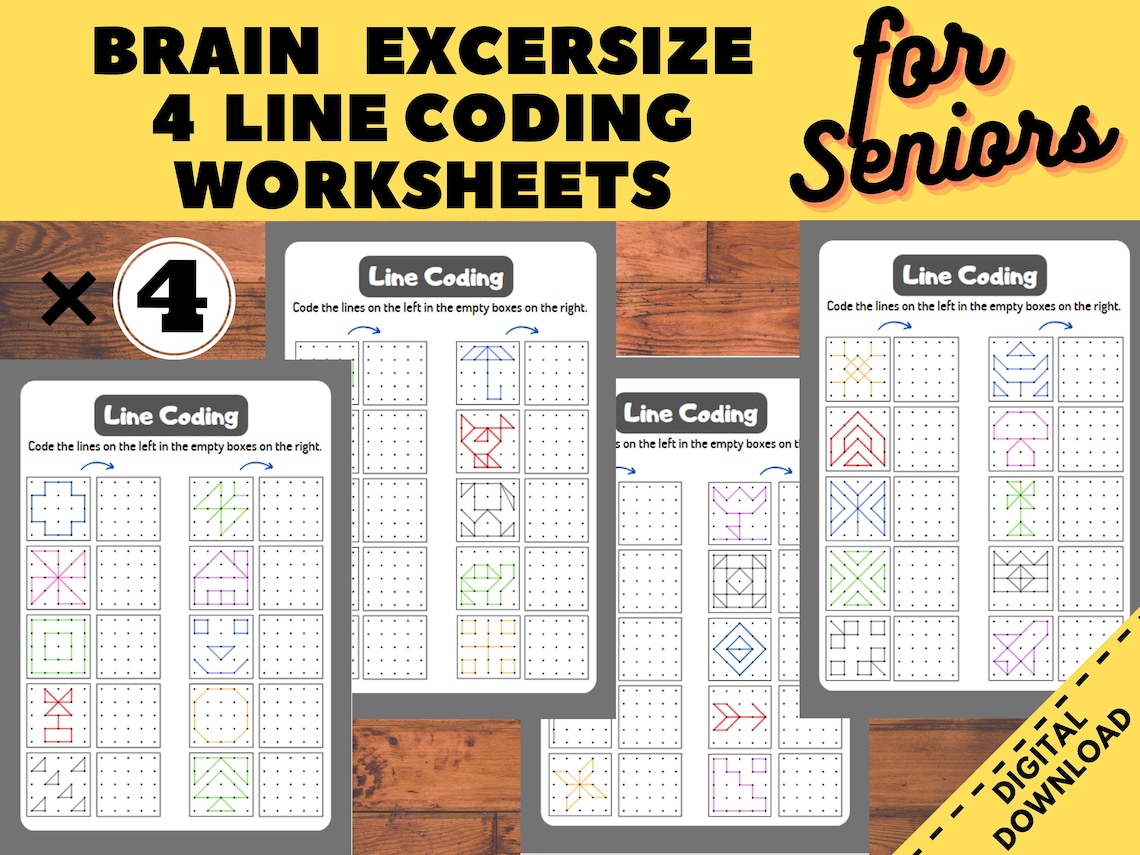 4 Cognitive Worksheets ,activity Seniors Large Print, Easy Worksheet ...