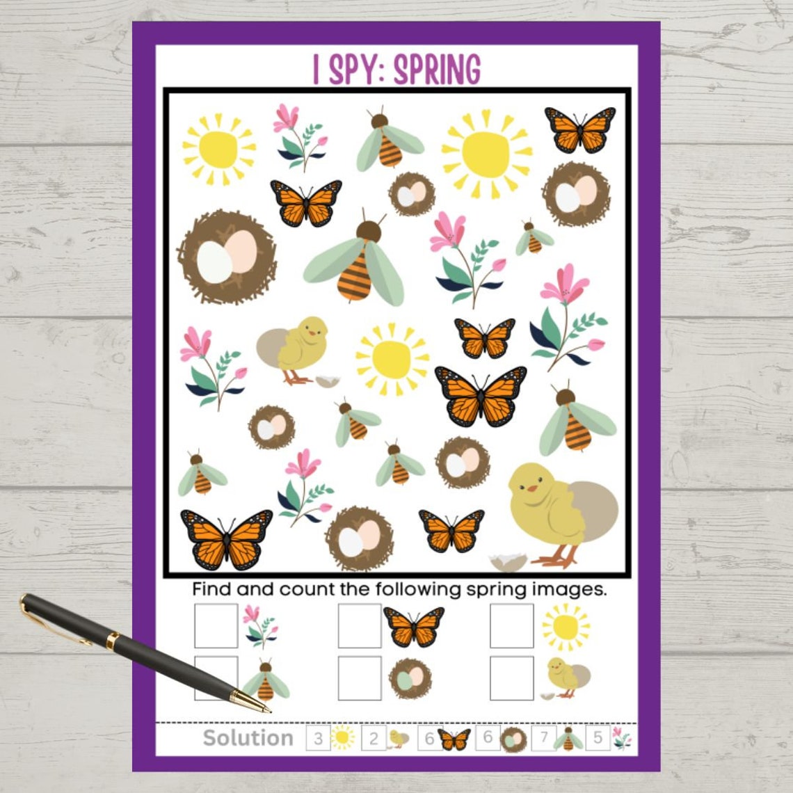 4 I Spy Puzzles for Seniors, Activity for Elderly, Large Print, Easy ...