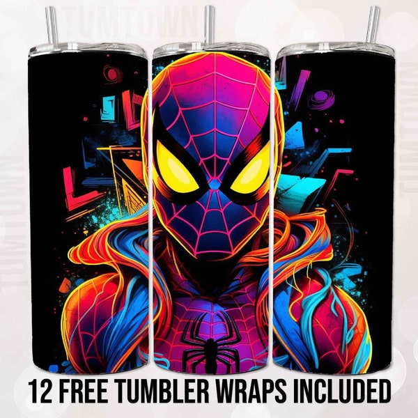 3d Spiderman Tumbler Wrap - Etsy