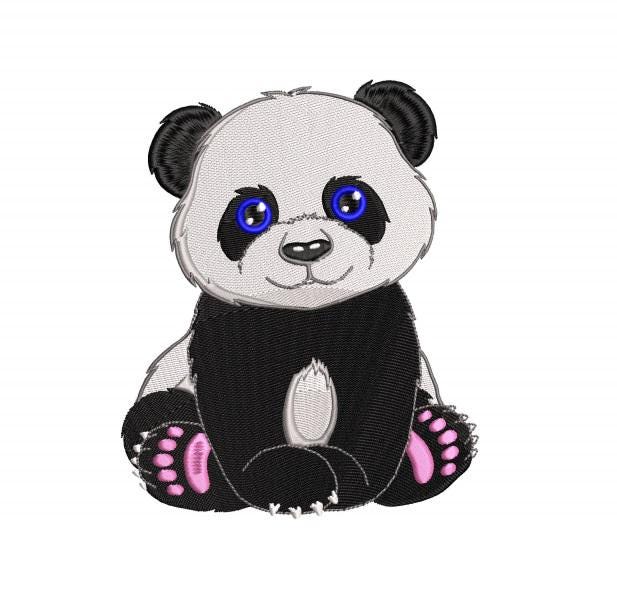 Panda Machine Embroidery Designs - Etsy