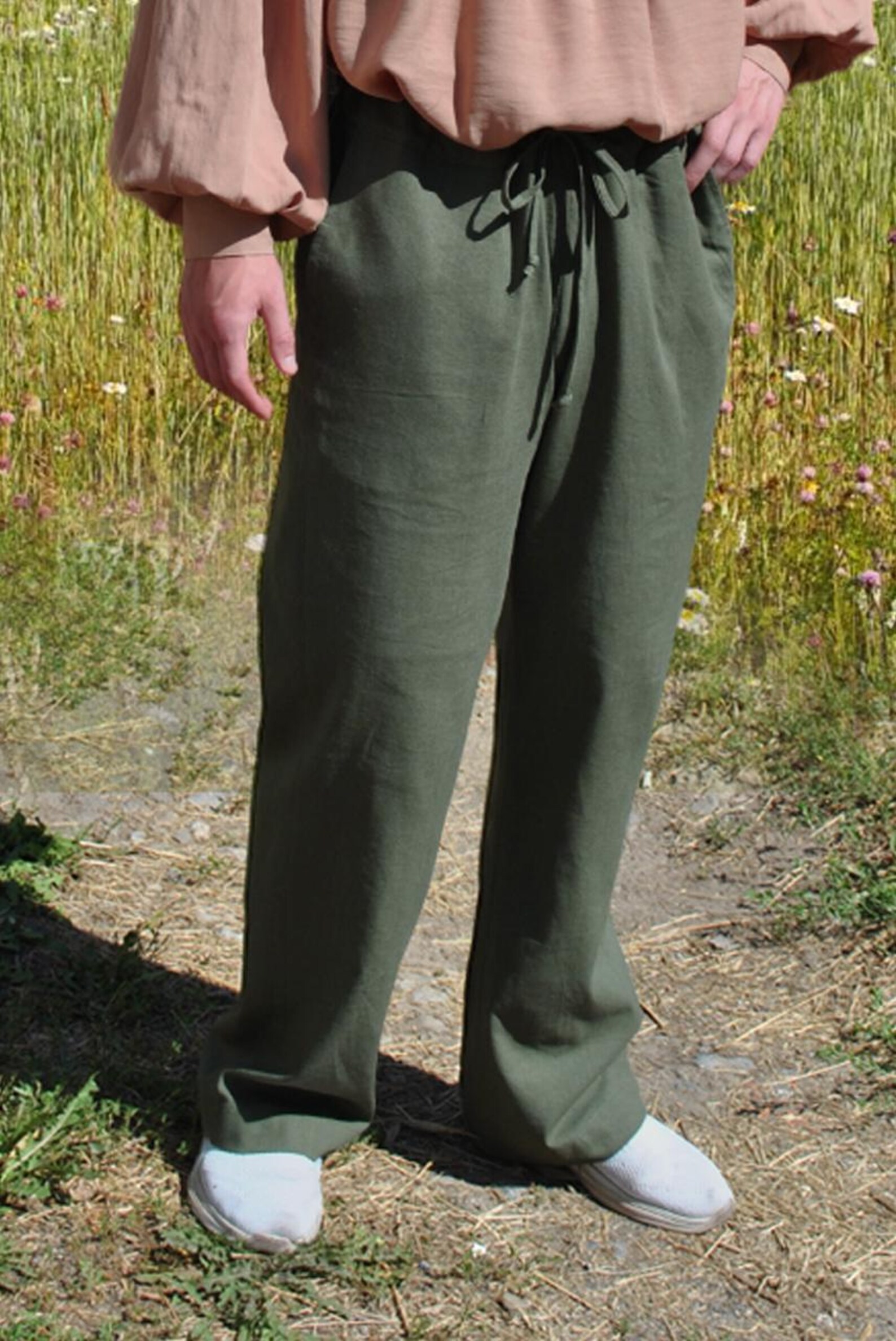 Medieval Fantasy Pants of Linen, Men's Role Play Costume - Etsy