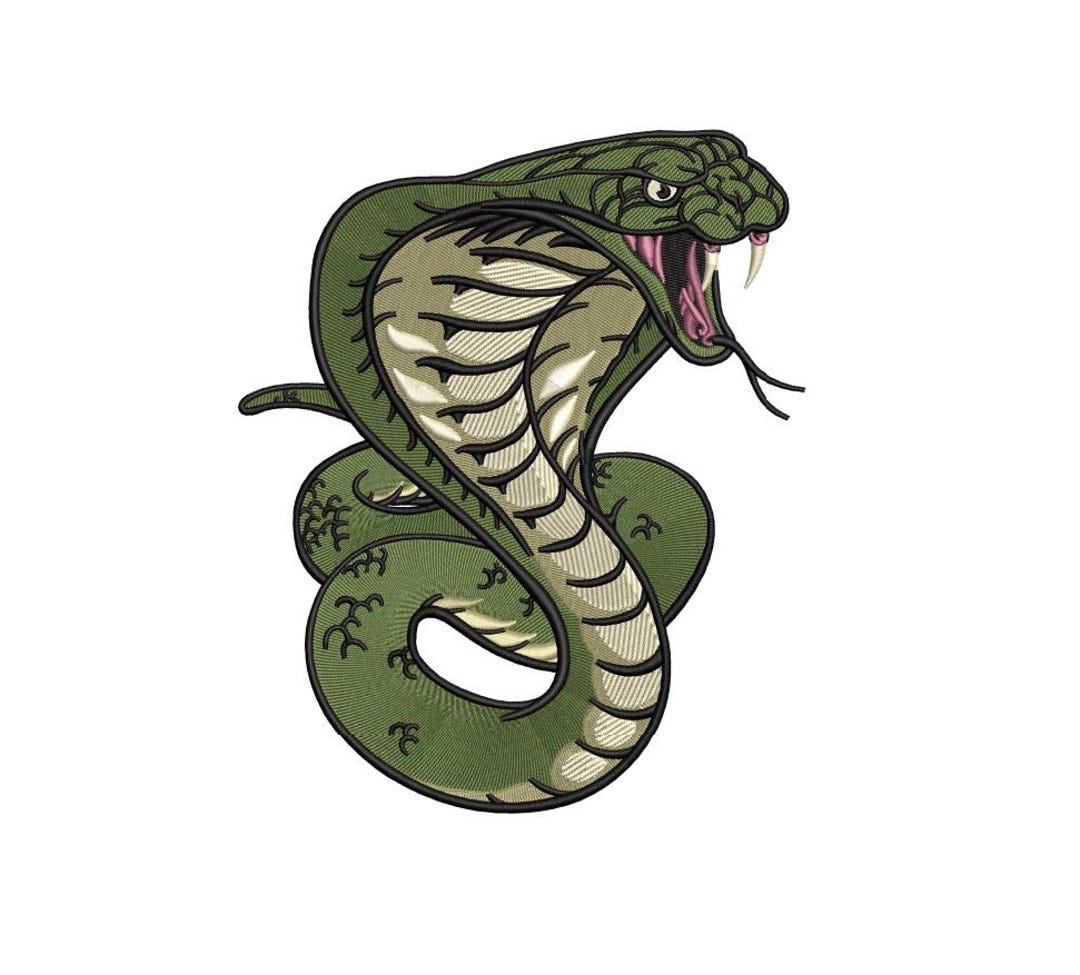 Cobra Snake Machine Embroidery Designs - Etsy