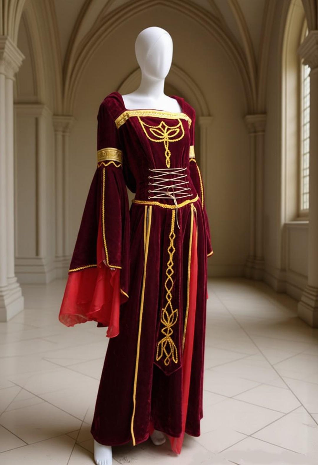 Medieval Fantasy Dress; Women's Role Play Costume; - Etsy