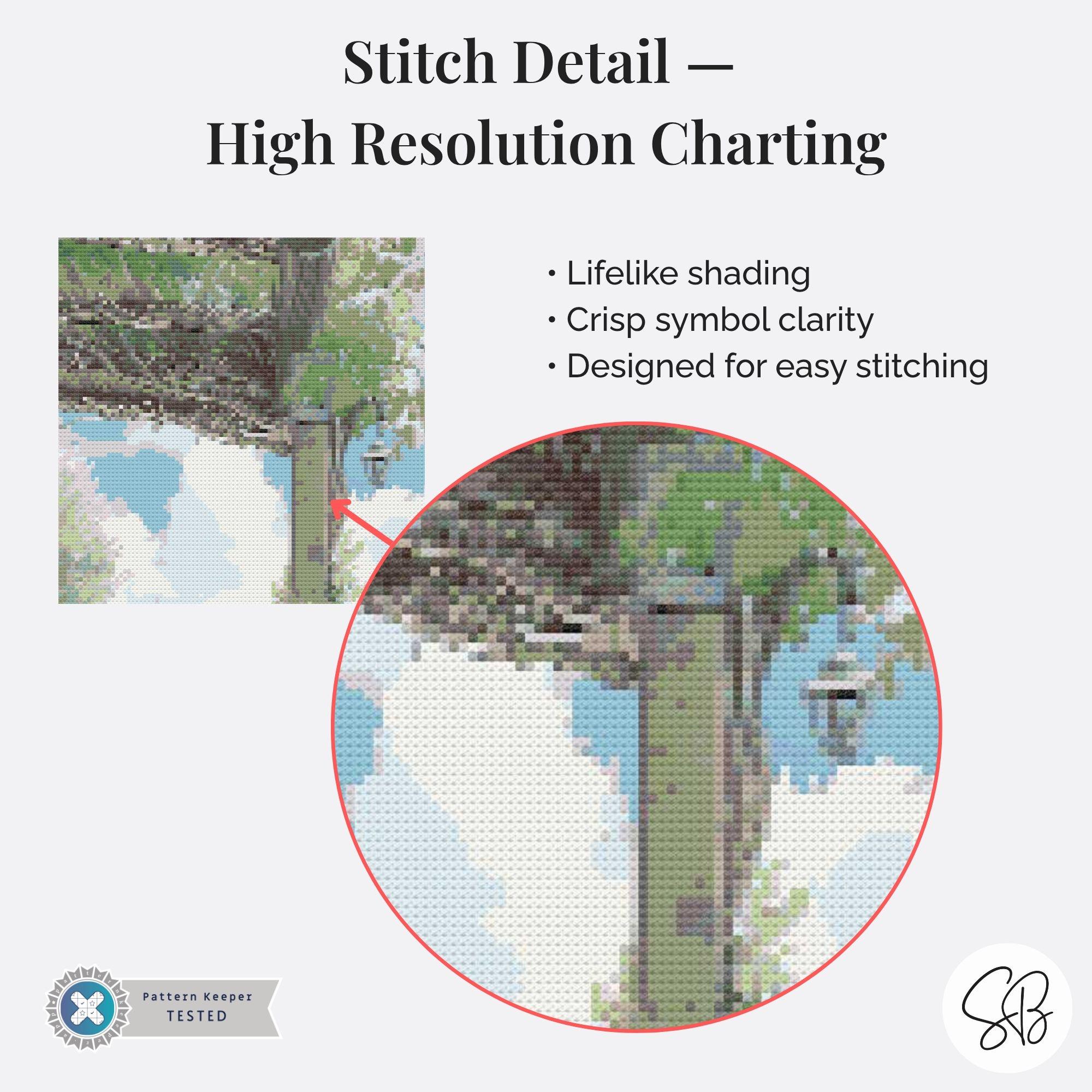 Beach House Veranda Cross Stitch Pattern, Coastal Full-coverage PDF ...