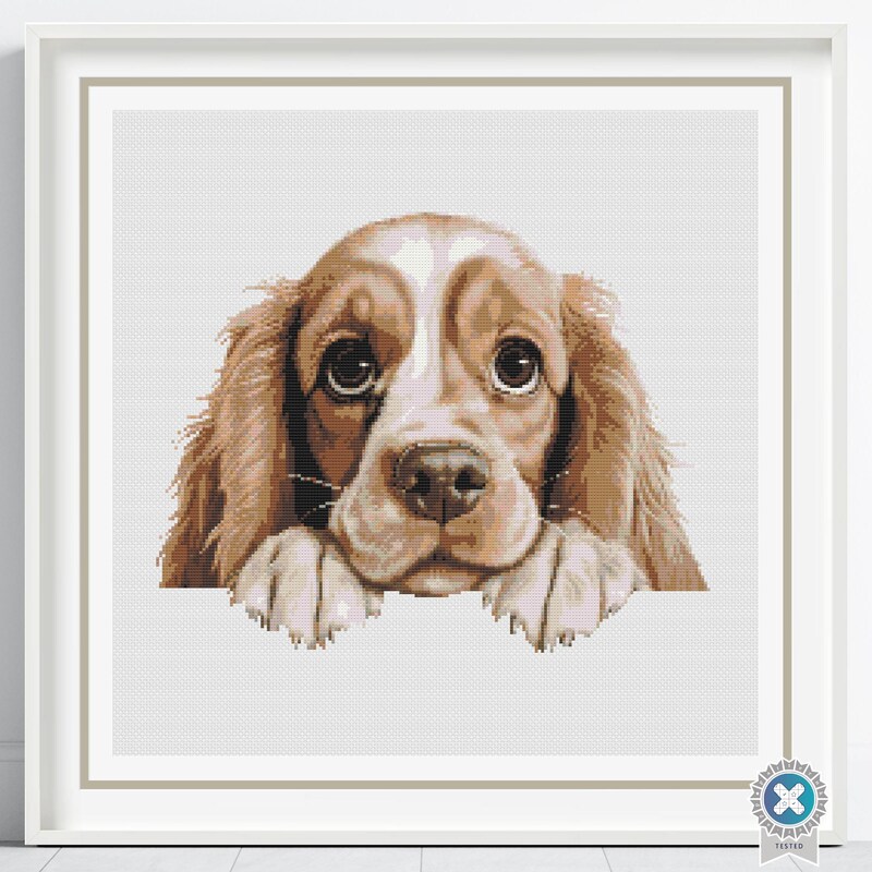 Spaniel Cross Stitch - Etsy