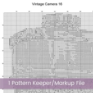 Vintage Camera Cross Stitch Pattern, Retro Photography Embroidery ...