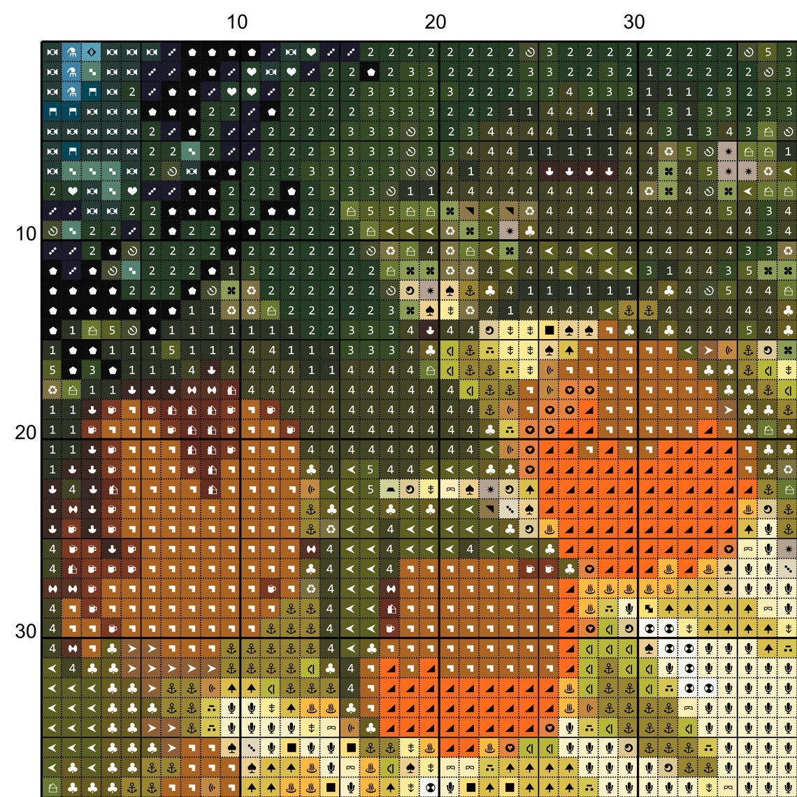 Spain in Summer Cross Stitch Pattern, Spanish Countryside Digital Cross ...